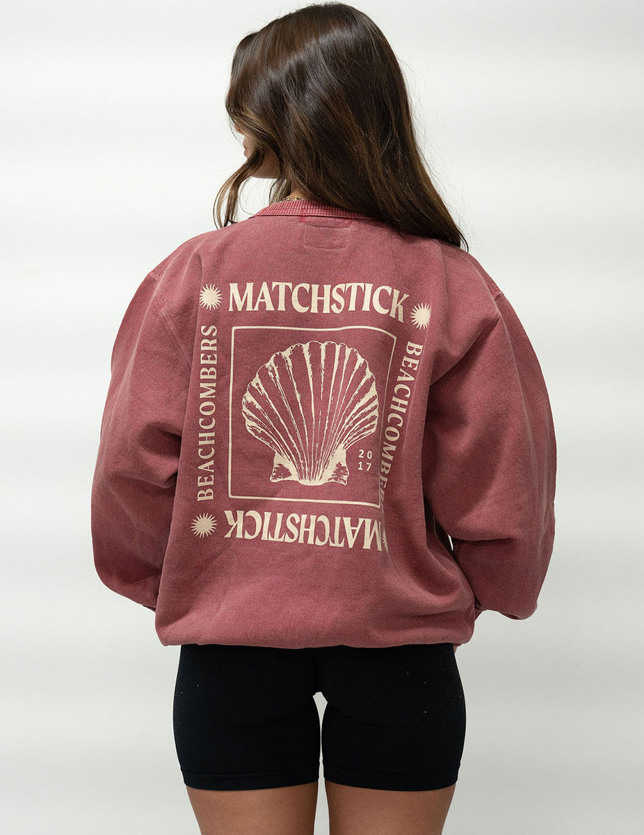 Beachcomber - Crewneck - Vintage Red | Matchstick Label